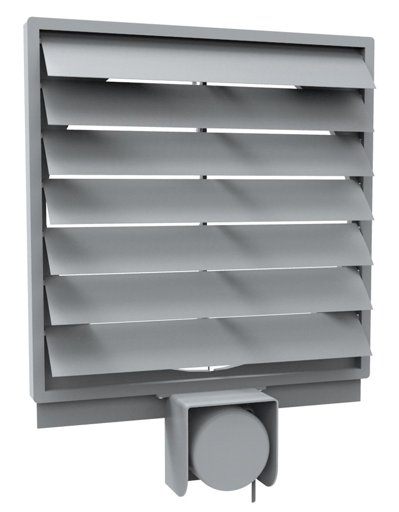 PAR 315 electric back draft louvre shutter | Electrodesign