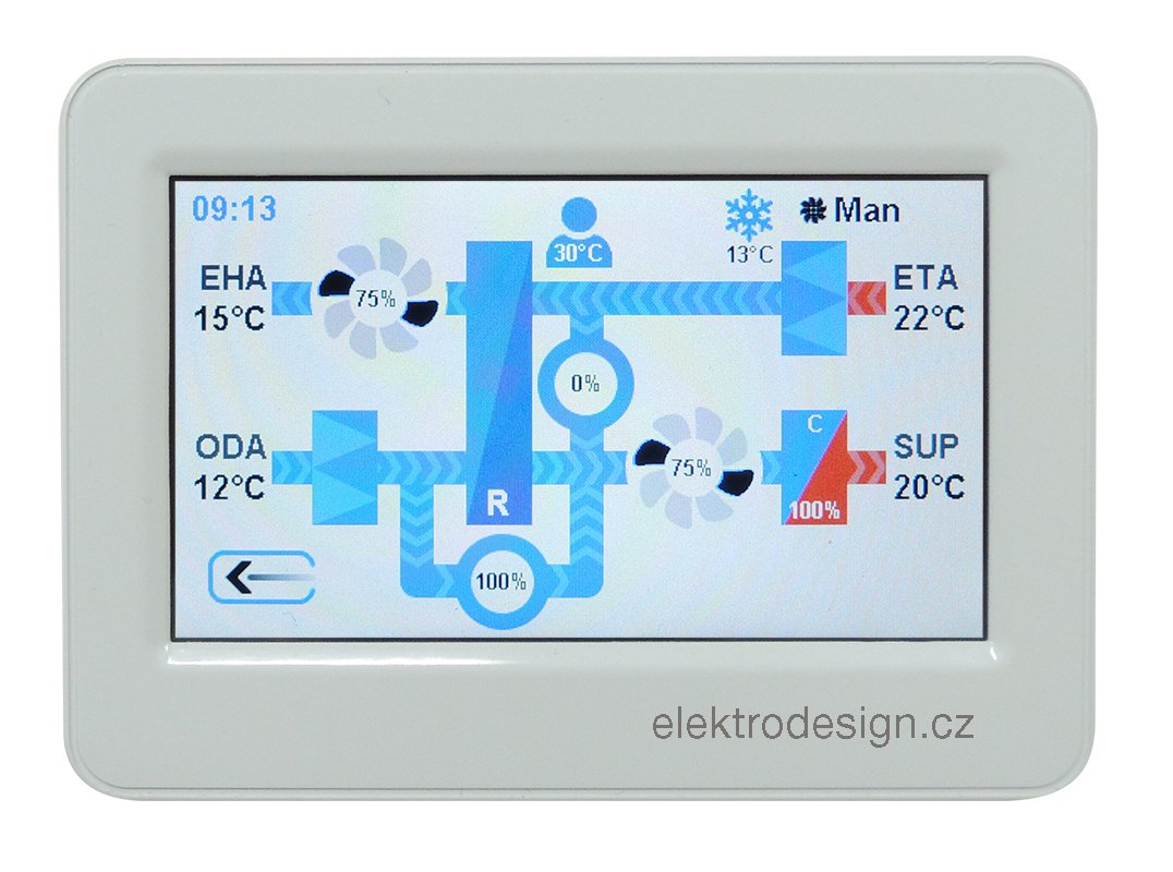 Digireg CP-TFT ovladač pro Digireg | Elektrodesign
