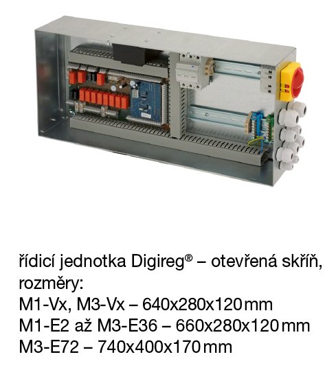 Digireg® M1-E8-2 digitální řídící systém | Elektrodesign