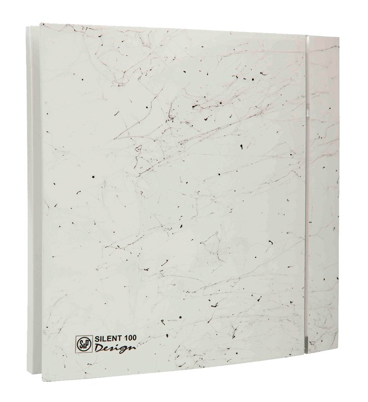 SILENT 100 CZ DESIGN Marble White 4C small silent axial fan | Electrodesign