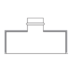 PQZI-V 300 RE-S přívodní plenum box vertikální izolovaný | Elektrodesign